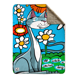 On Such a Sacred Day - Lebo Fleece Sherpa Blanket